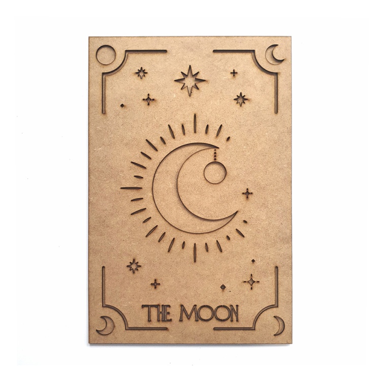 Moon Tarot Card - The Moon 360 Lasers