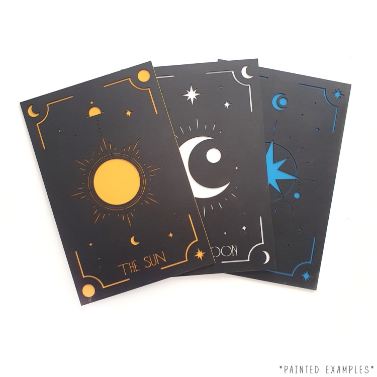 Moon Tarot Card - The Moon 360 Lasers