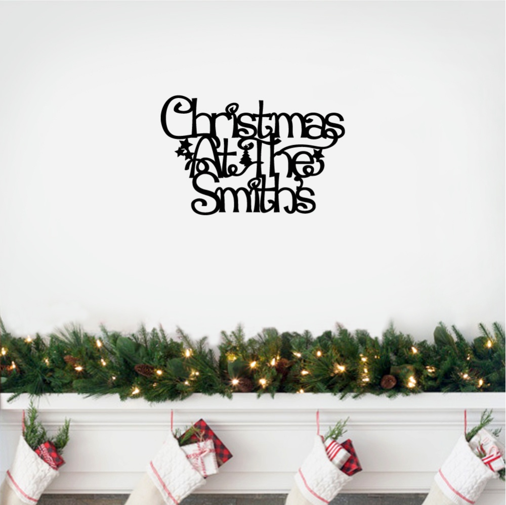 Personalised Family Christmas Sign – Custom Holiday Decoration 360 Lasers