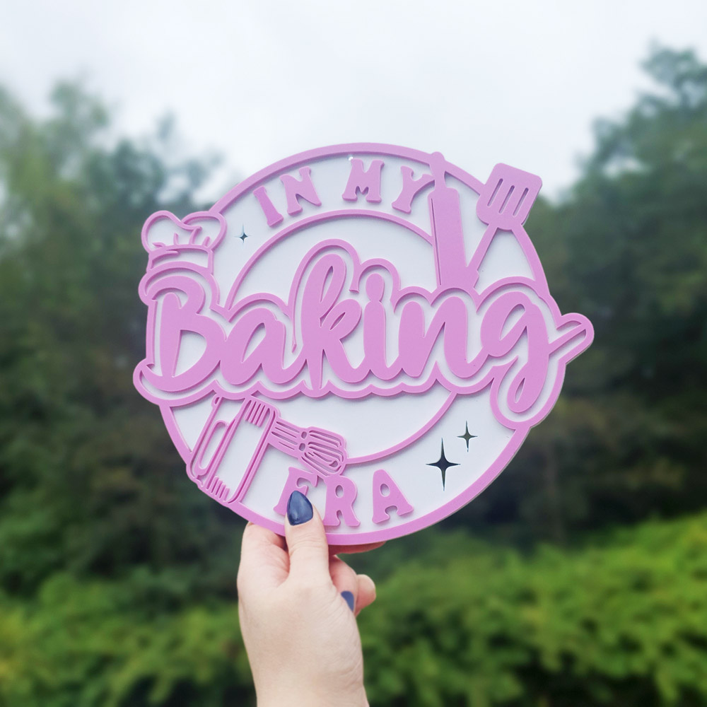 In My Baking Era Sign 360 Lasers