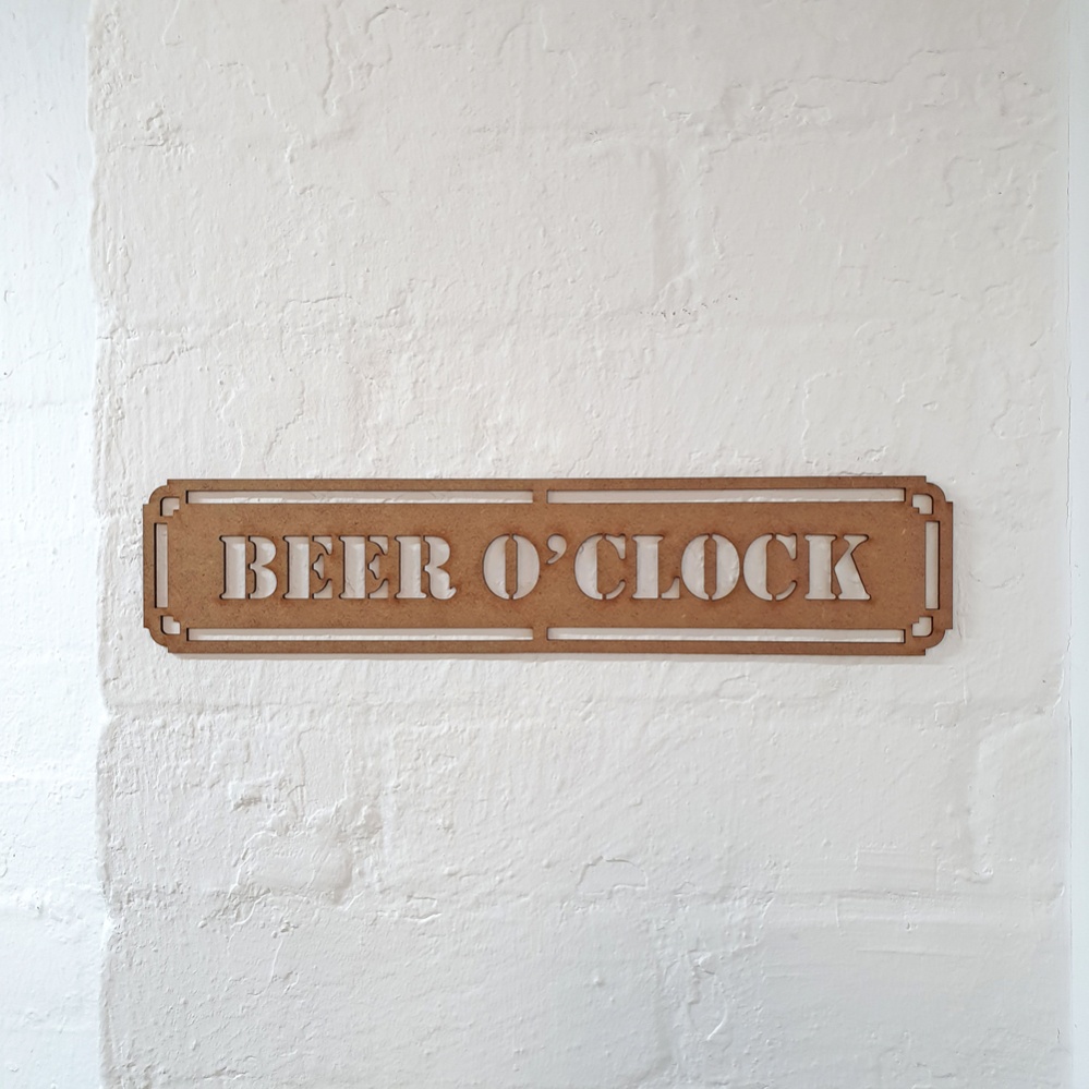 Beer O'Clock - MDF 360 Lasers