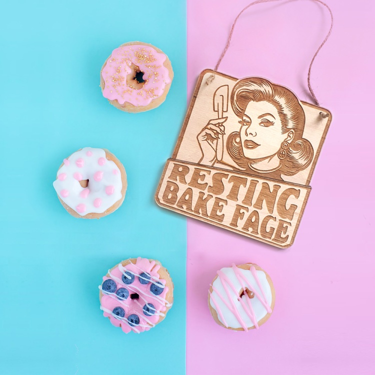 Resting Bake Face Sign 360 Lasers