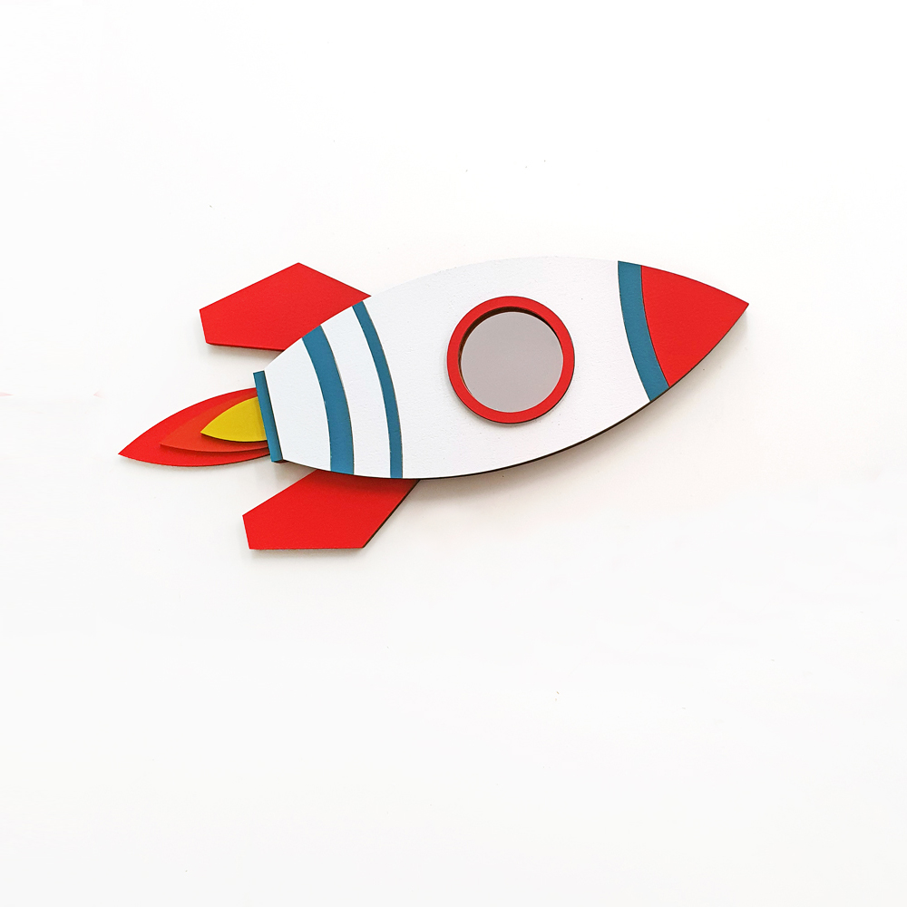 Layered Big Rocket - Mirror Window 360 Lasers