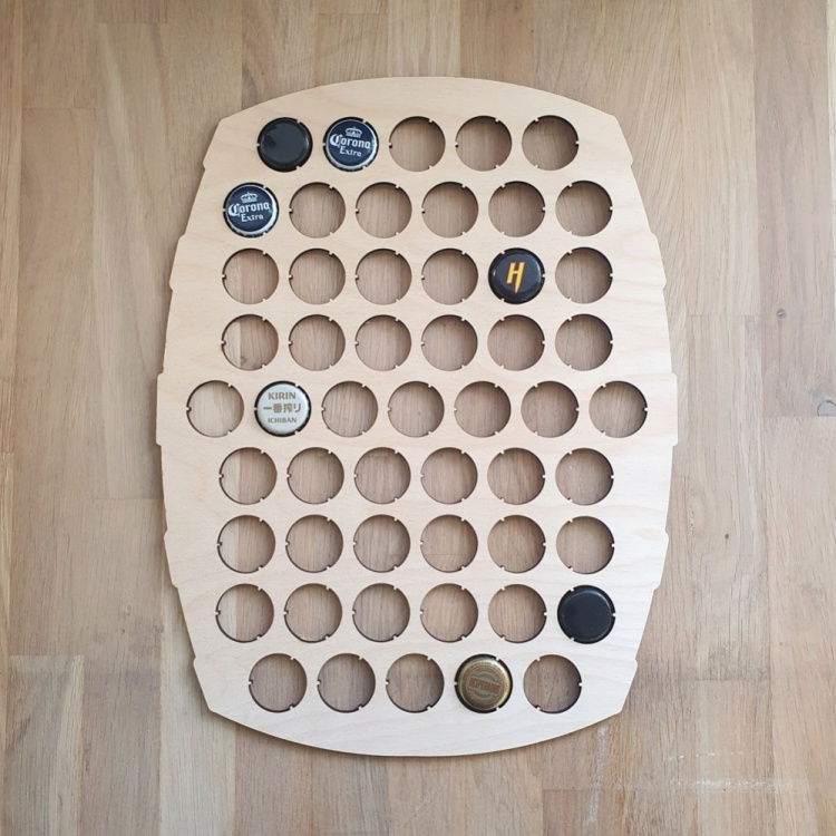 Bottlecap Holder Map UK 360 Lasers