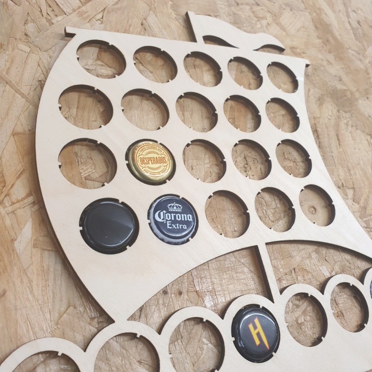 Bottlecap Holder Longboat 360 Lasers