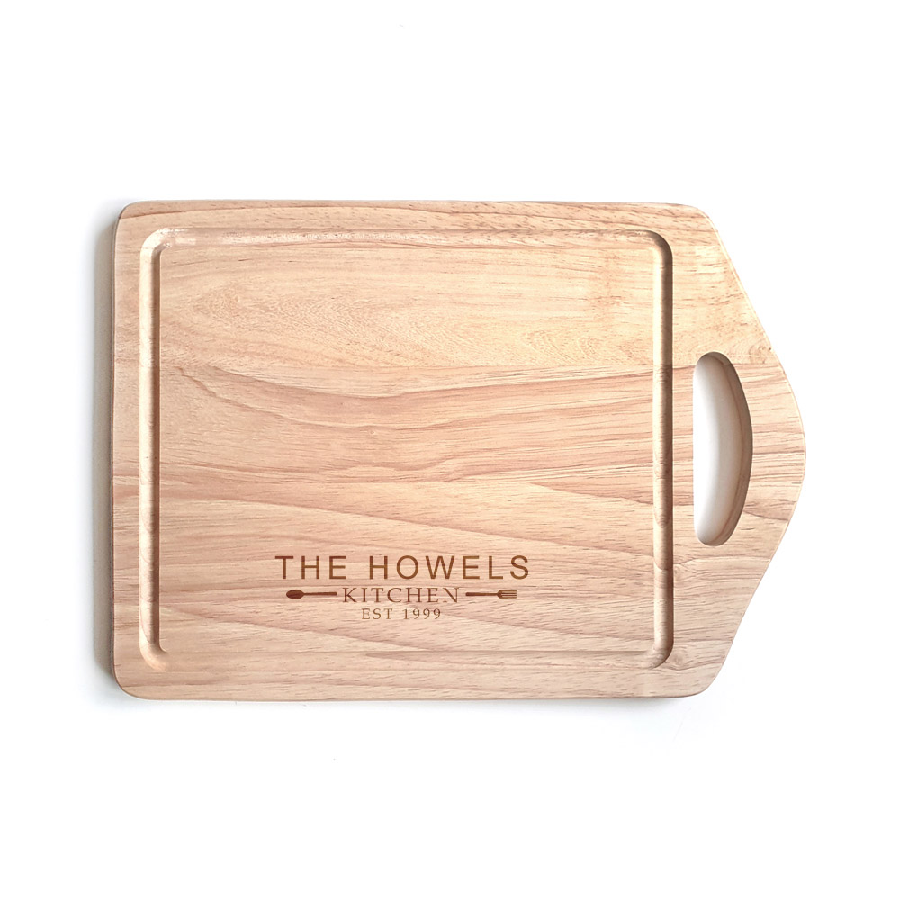 Personalised Chopping Board with Handle | Custom Kitchen Decor 360 Lasers