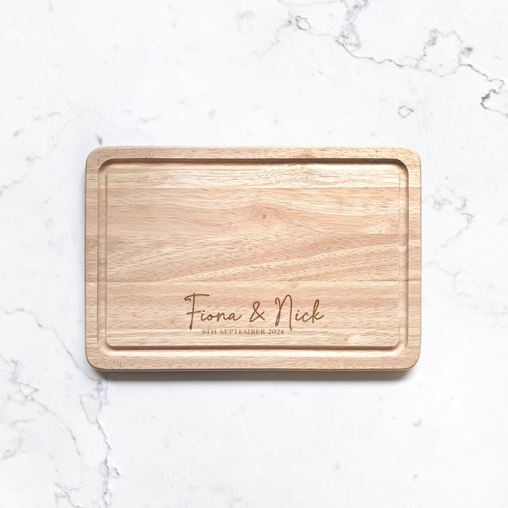 Personalised Chopping Board | Custom Wedding Gift 360 Lasers