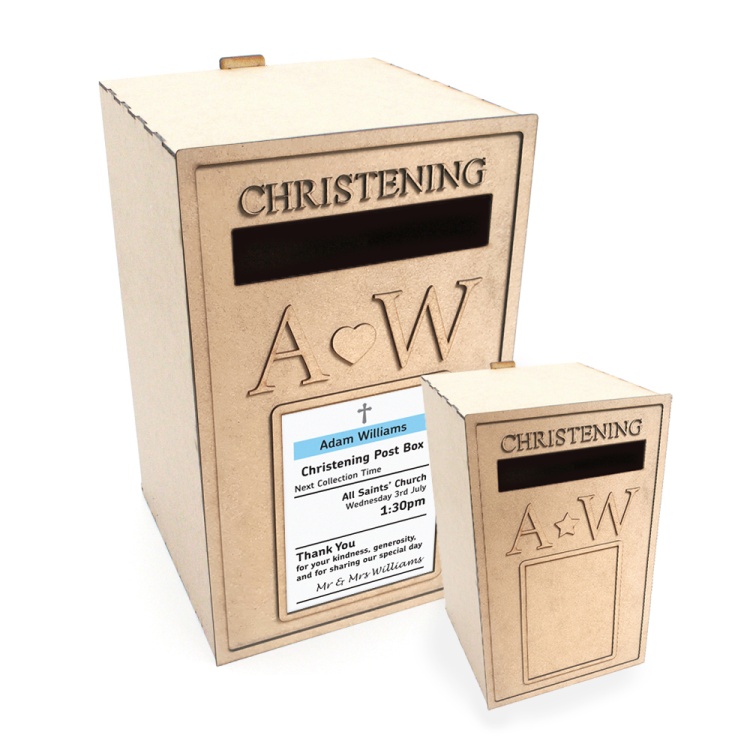 Christening/Baptism Postbox 360 Lasers
