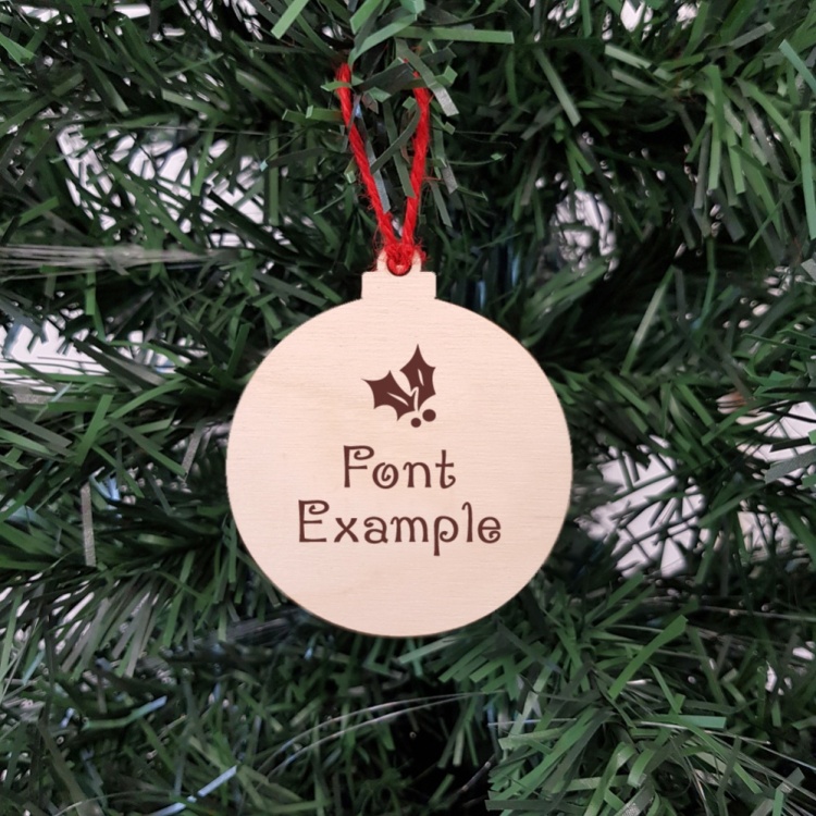 Personalised Bauble - Hanging Decoration 360 Lasers
