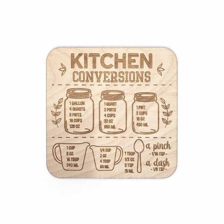 Magnetic Kitchen Conversion Chart – Handy Baking Measurements Guide 360 ...