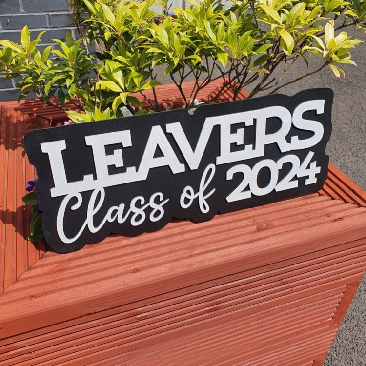 Leavers Class of 2024 Sign 360 Lasers