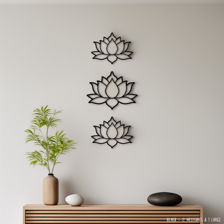 Lotus Flower Wall Art – MDF, Plywood, & Acrylic | DIY Craft and Home ...