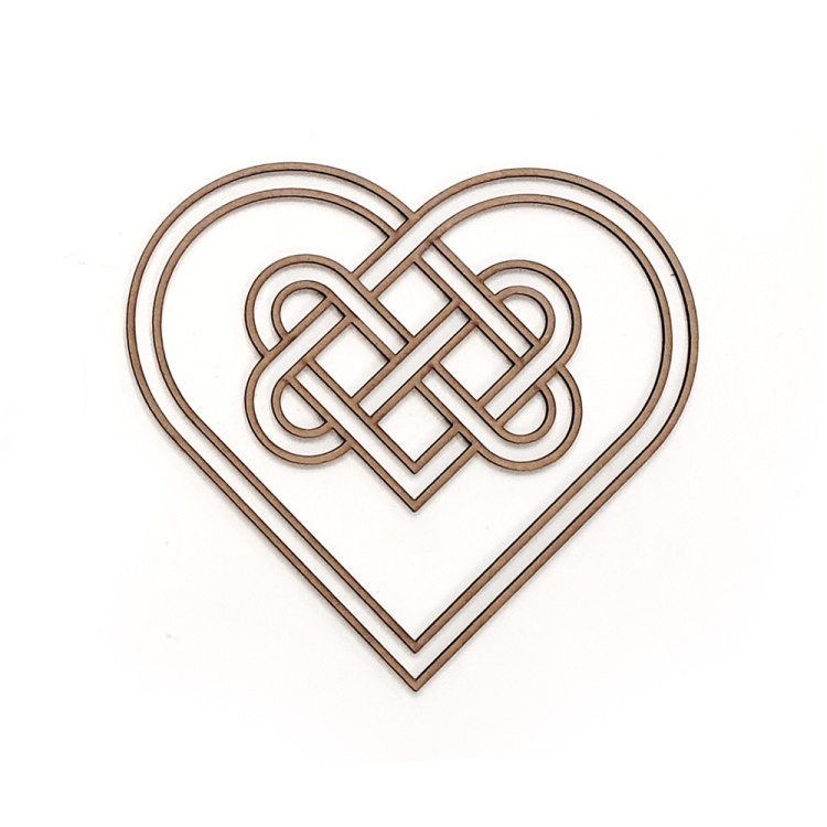 Celtic Heart - MDF Wood 360 Lasers