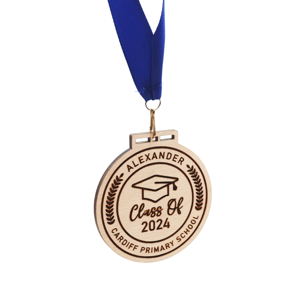 Personalised School Leavers Medal | Custom Graduation Gift for Kids 360 ...