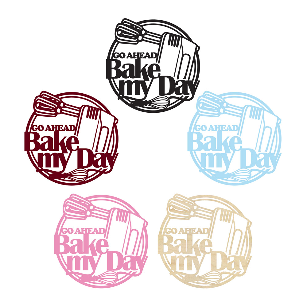 "Go Ahead, Bake My Day" Sign 360 Lasers