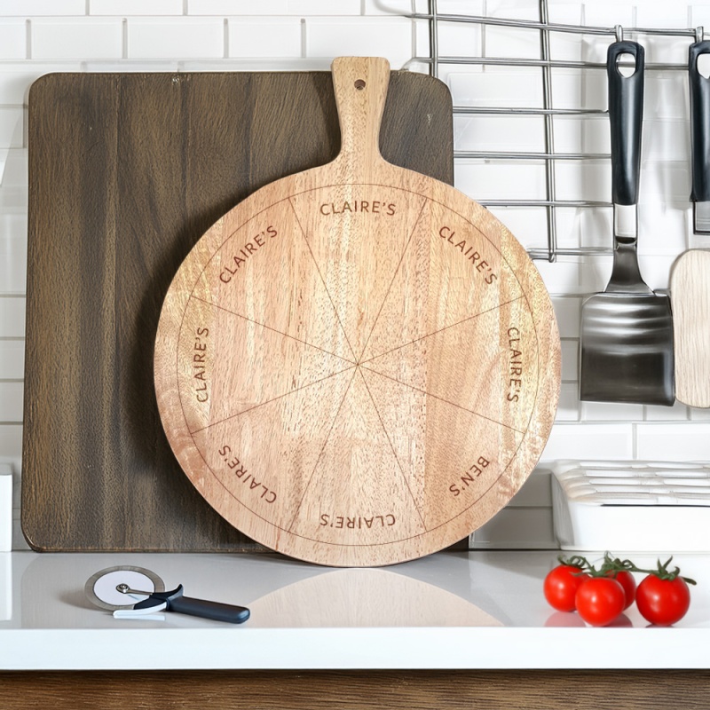 Personalised Pizza Board – Slices with Names | Custom Family Pizza ...