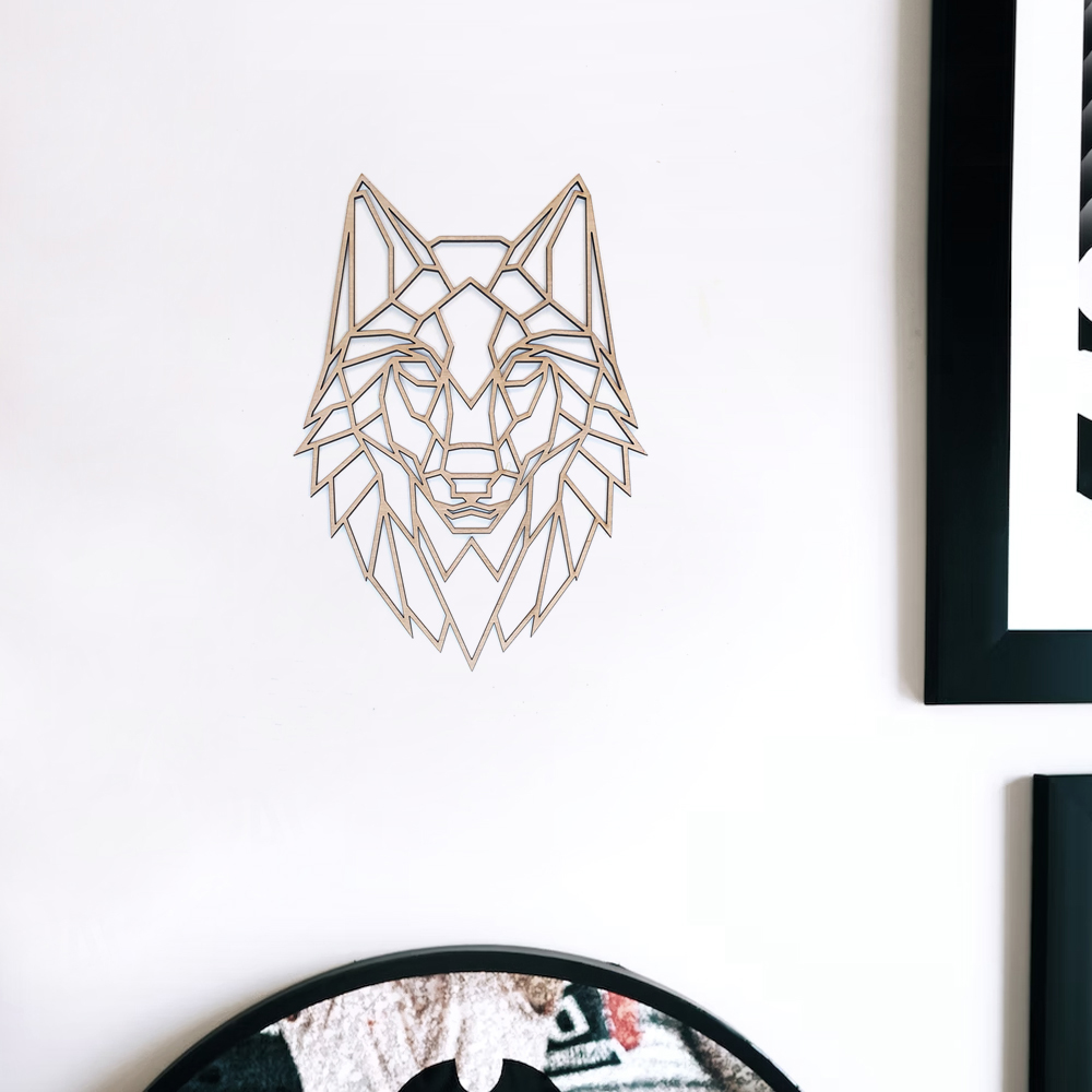 Geometric Wolf - PLY Large 360 Lasers