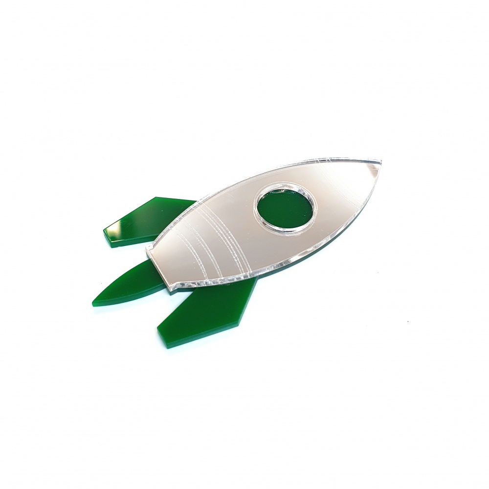 Mini Rocket Set - Green & Mirror 360 Lasers