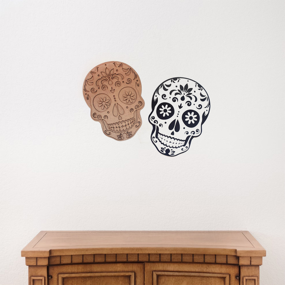 Sugar Skull Sign 360 Lasers