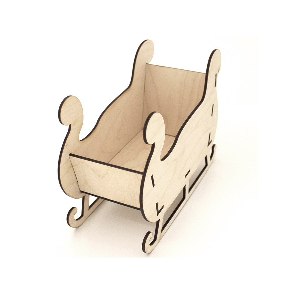 Engraved Santas Sleigh 360 Lasers