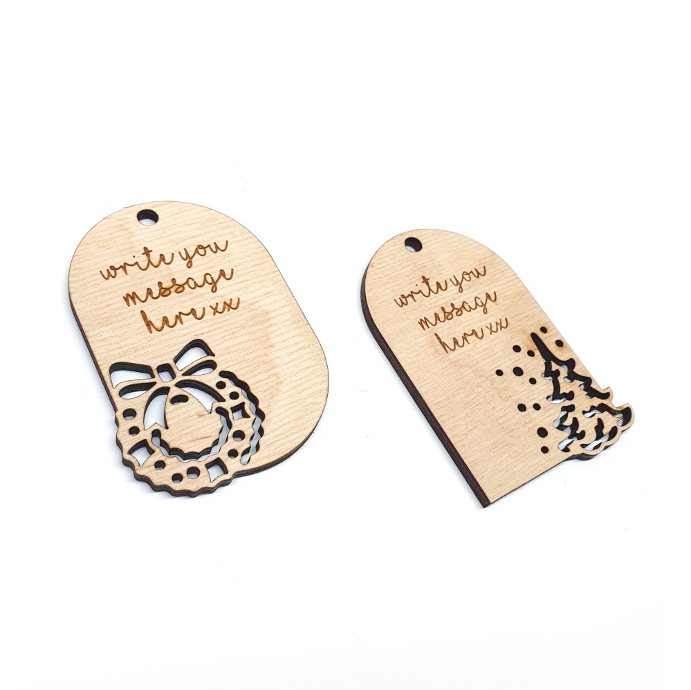 Personalized Christmas Tags – Customizable Bauble & Tree Designs ...