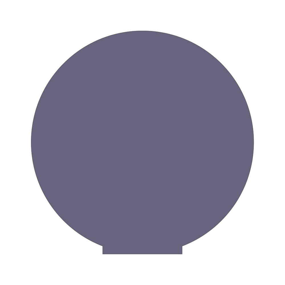 Circle Acrylic Blank Table Sign - Black 360 Lasers