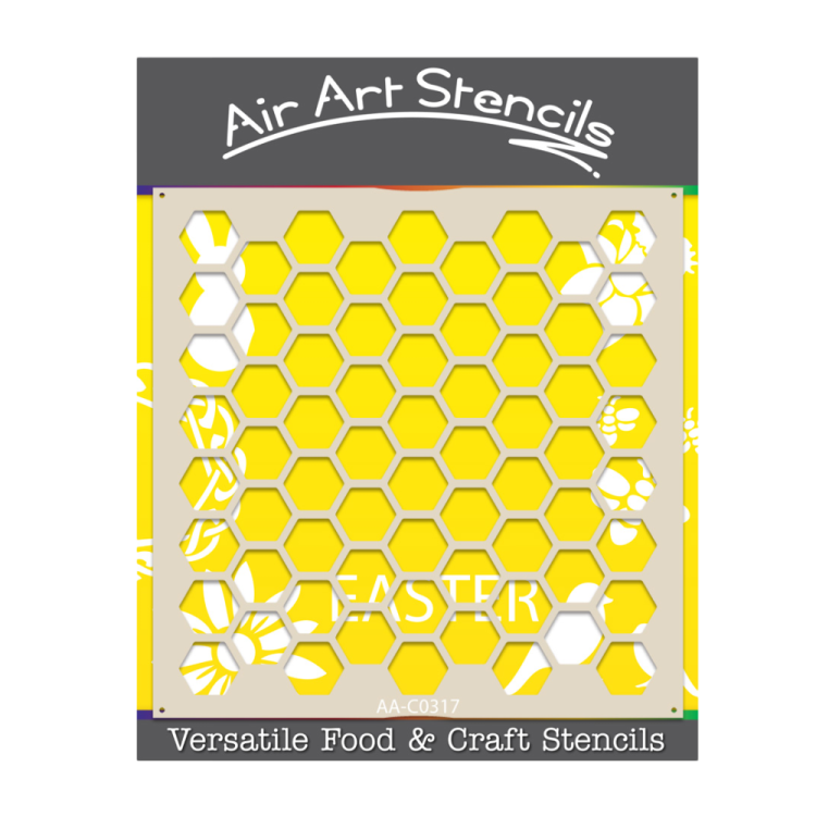 Bee Hive - Honeycomb Pattern Stencil 360 Lasers