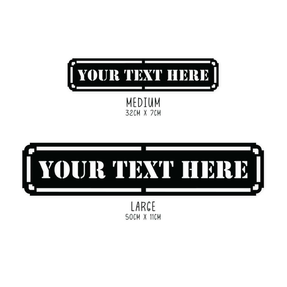 Personalised - Black Small 360 Lasers