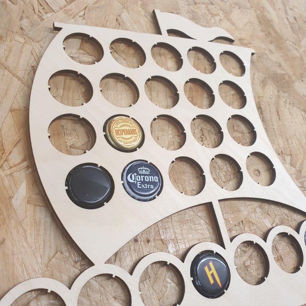 Bottlecap Holder Longboat 360 Lasers