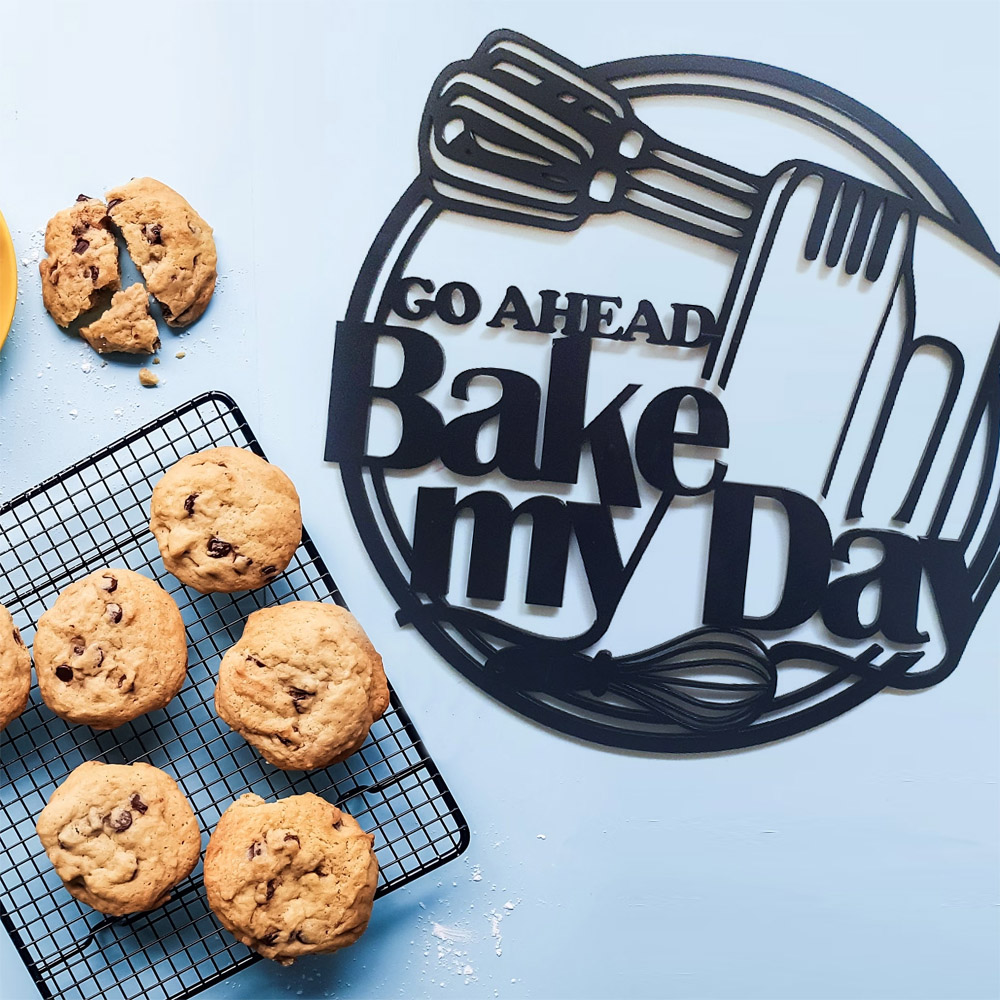 "Go Ahead, Bake My Day" Sign 360 Lasers