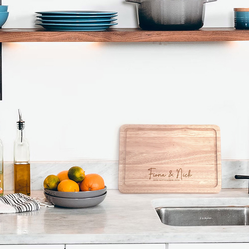 Personalised Chopping Board | Custom Wedding Gift 360 Lasers