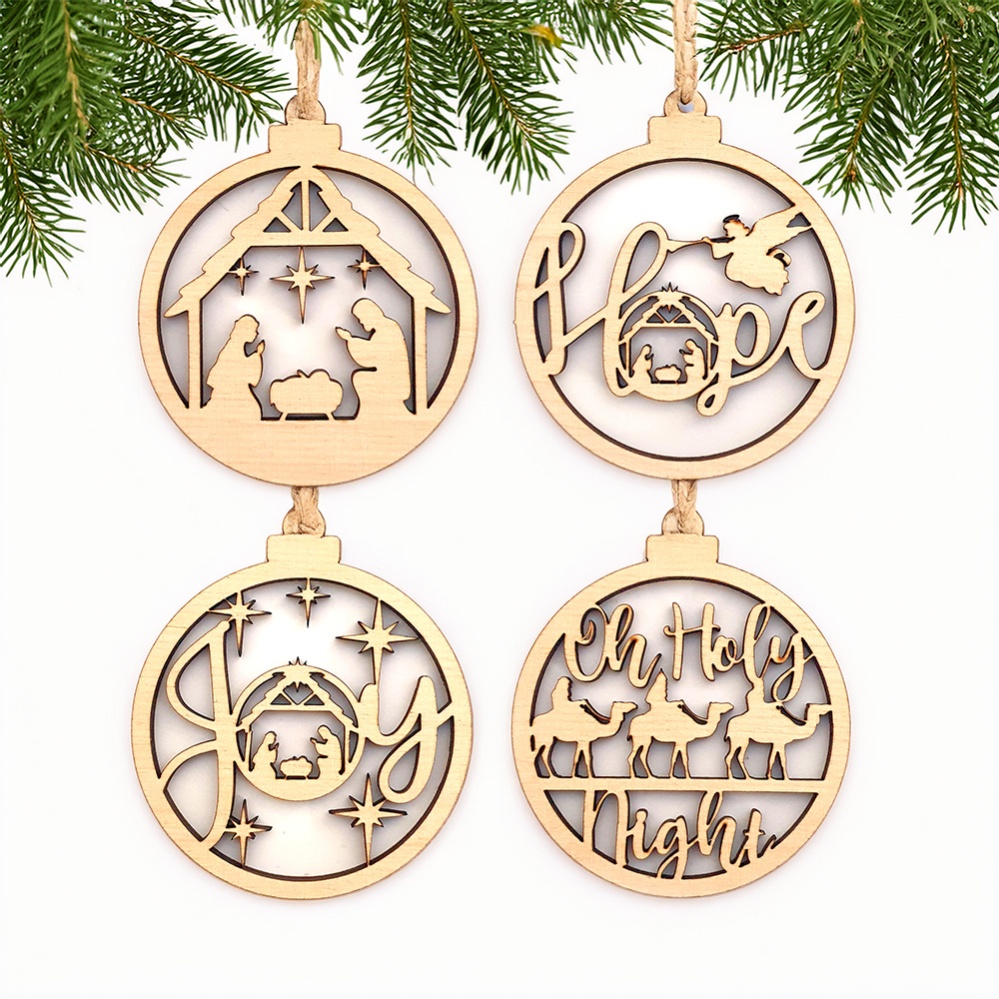 Nativity Baubles Set – Celebrate Christmas with Joy, Hope & Manger ...