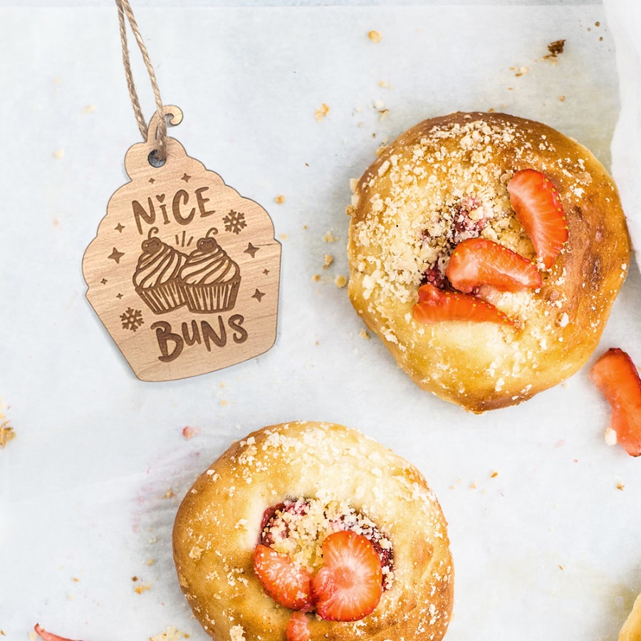 Add humor to your holiday decor with our "Nice Buns" Christmas bauble ...