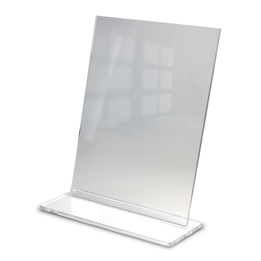 A6 Portrait Acrylic Sign with Base – Personalised Event Display 360 Lasers