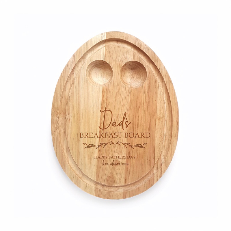 Personalised Father's Day Egg Board – Custom Breakfast Board for Dad ...