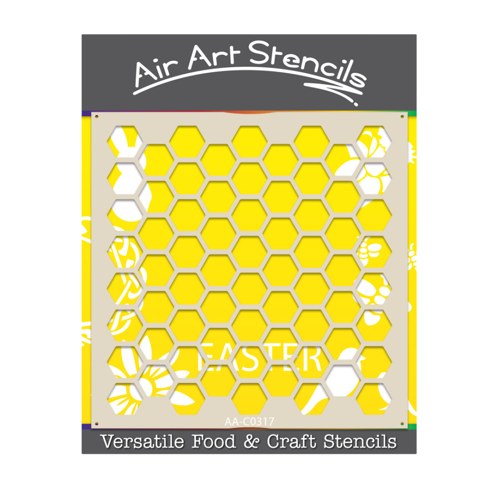 Bee Hive - Honeycomb Pattern Stencil 360 Lasers