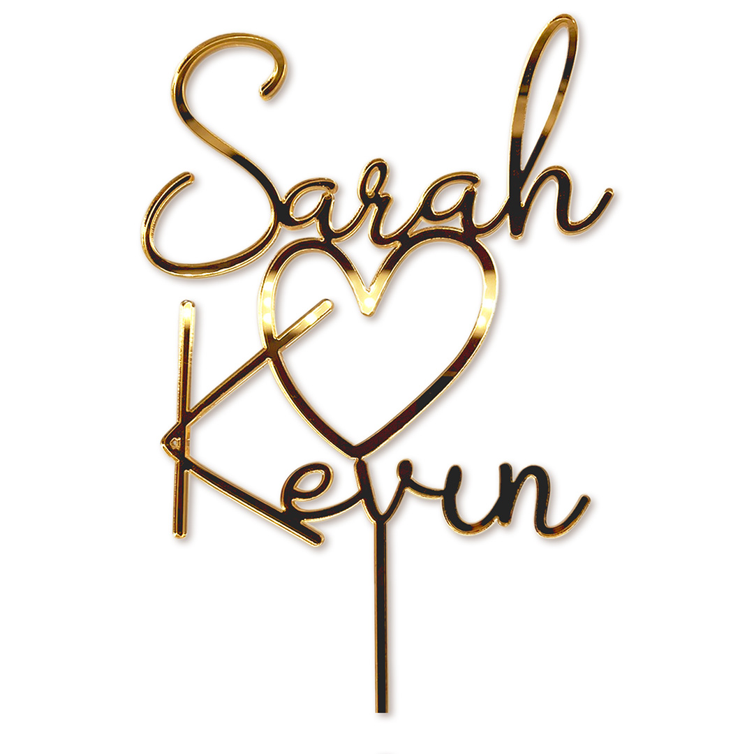 Personalised Acrylic Cake Topper 360 Lasers