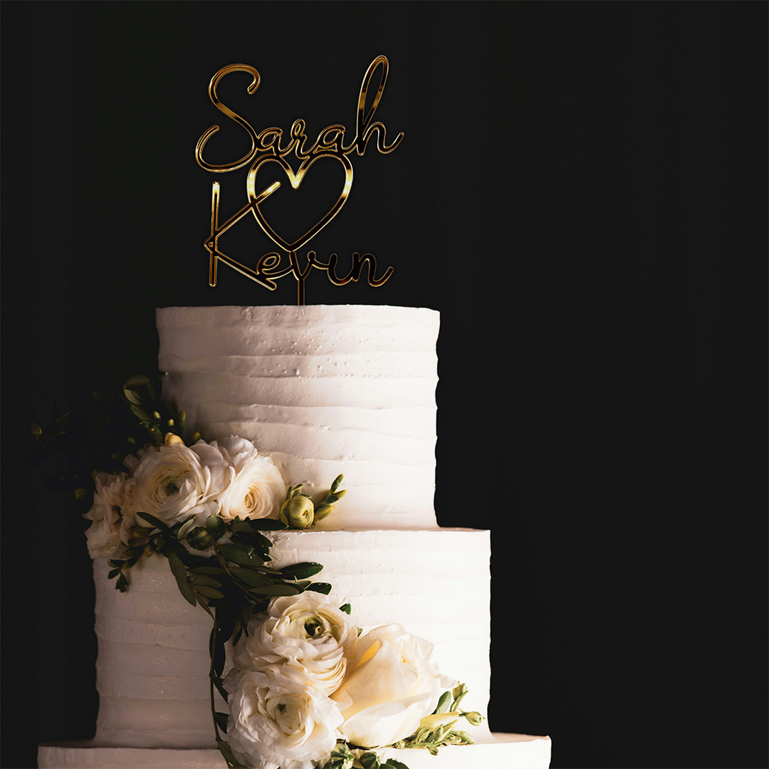 Personalised Acrylic Cake Topper 360 Lasers