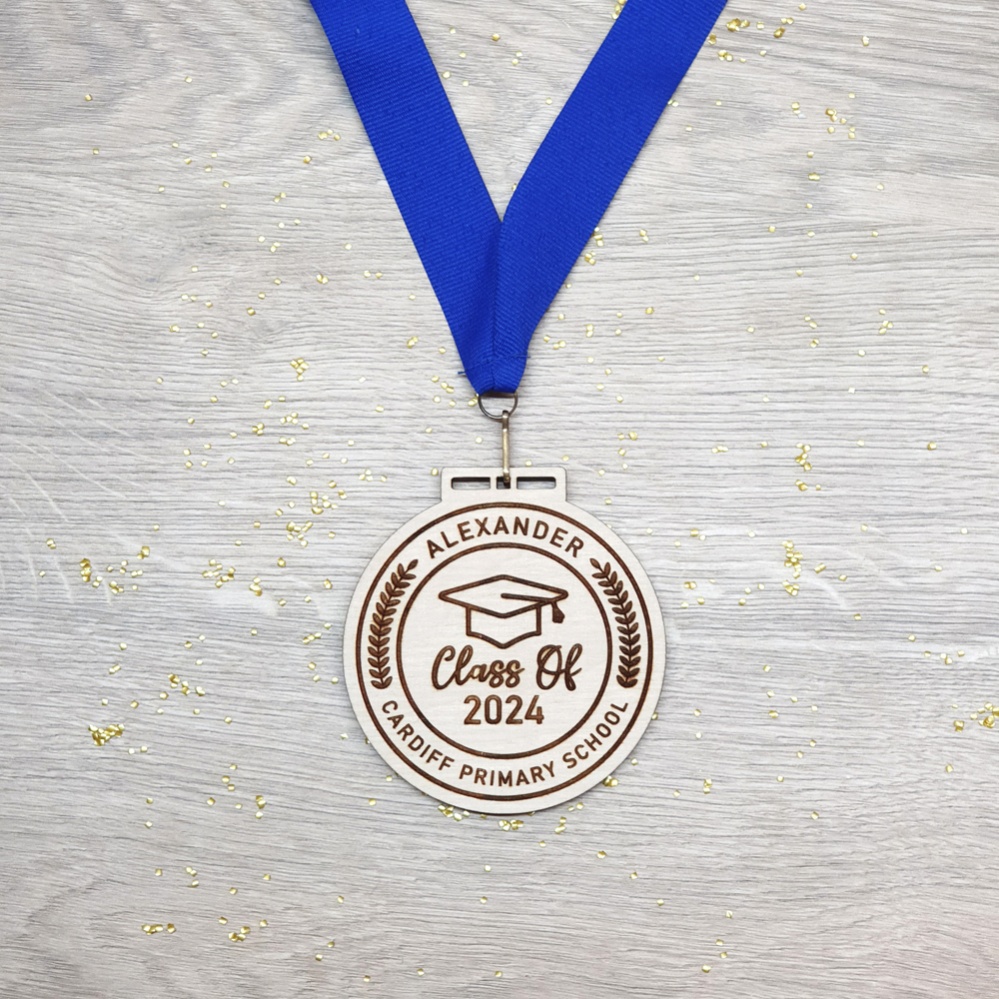 Personalised School Leavers Medal | Custom Graduation Gift for Kids 360 ...
