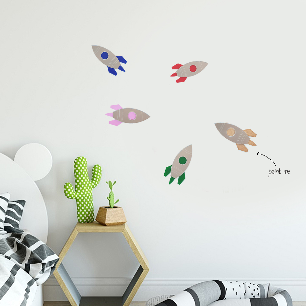 Mini Rocket Set - Green & Mirror 360 Lasers