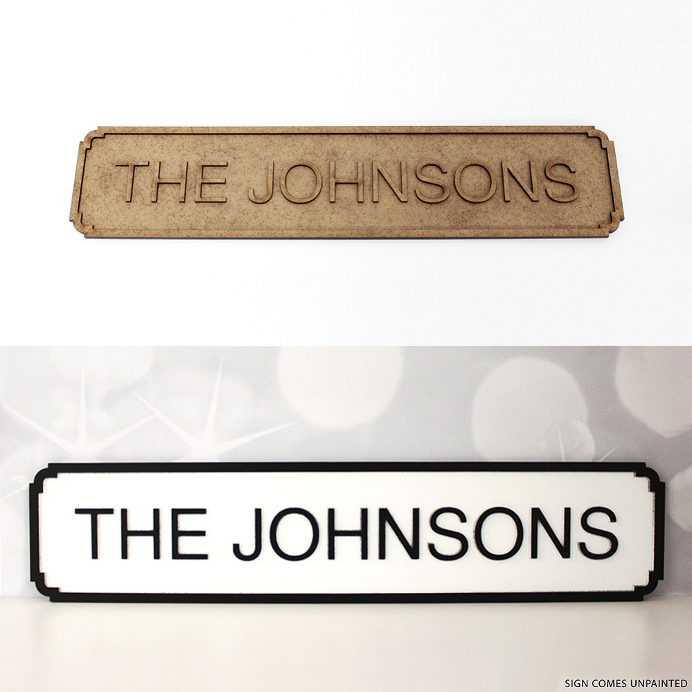 Street Sign - MDF Small 360 Lasers