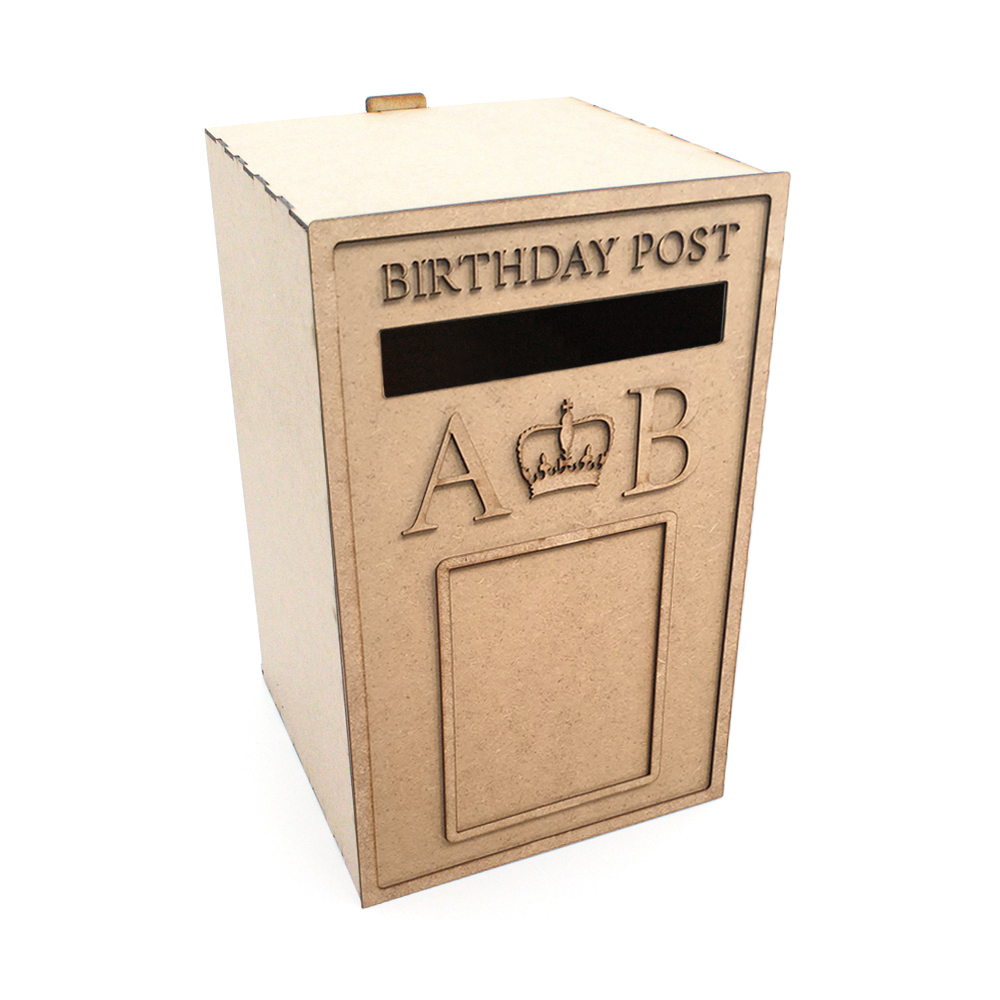 Personlised Birthday Post Box 360 Lasers