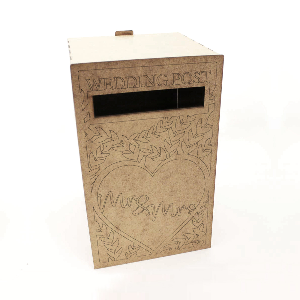 Large Heart Post Box 360 Lasers