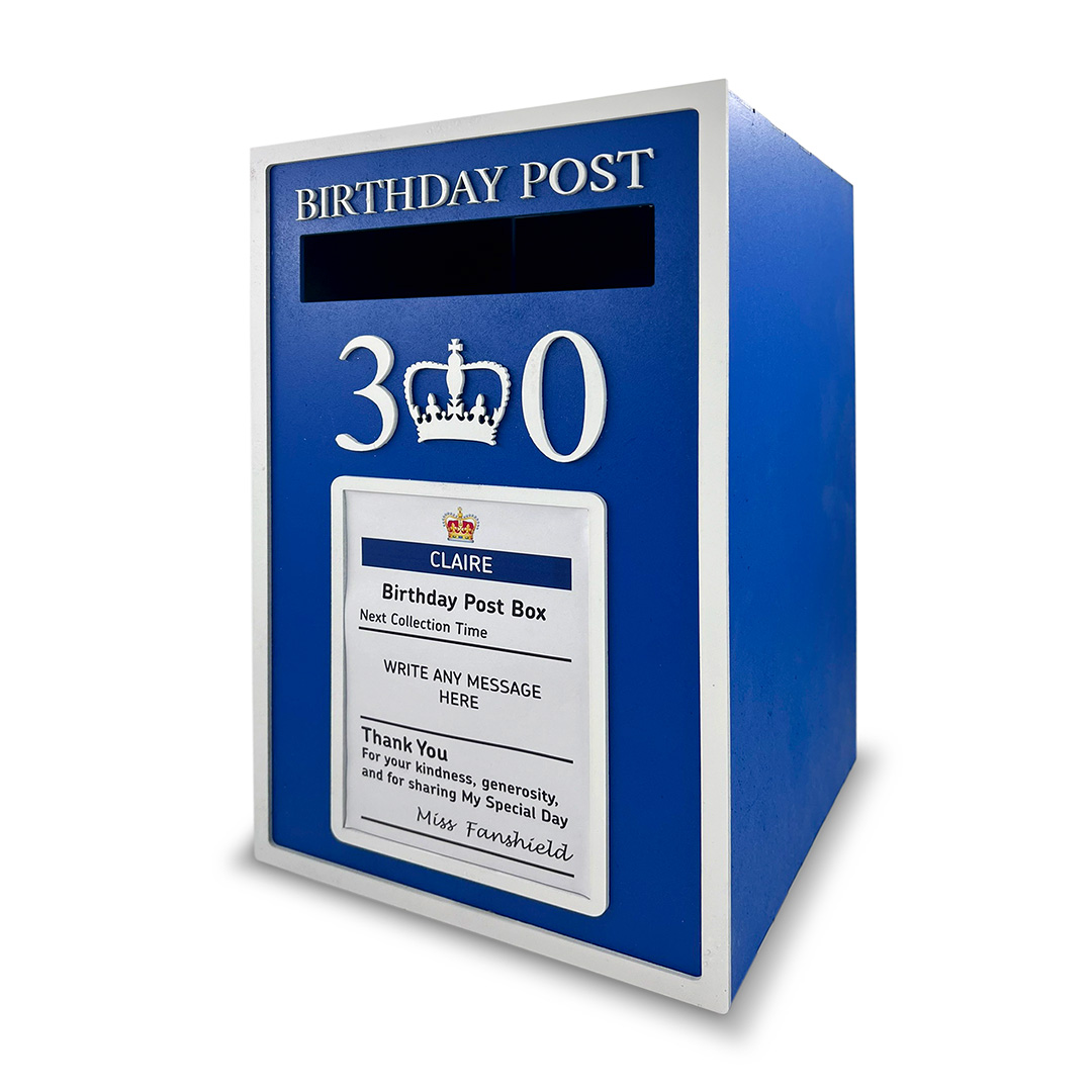 Birthday Postbox Sign 360 Lasers